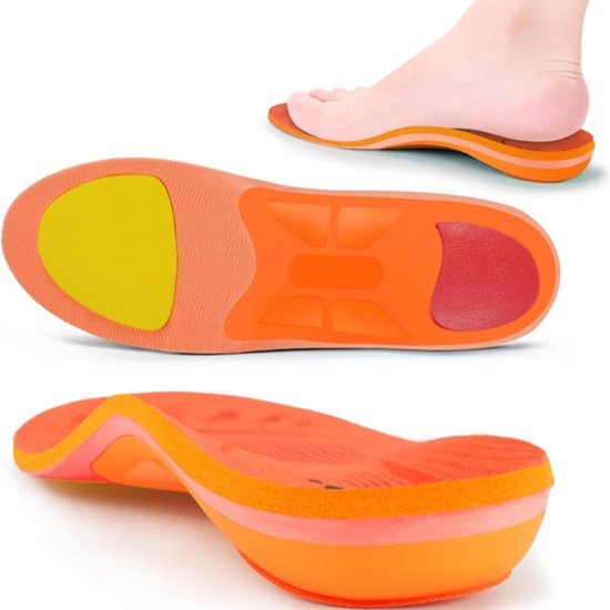 Orthopedic Arch Support Orthotics Insole for Plantar Fasciitis Pain ...