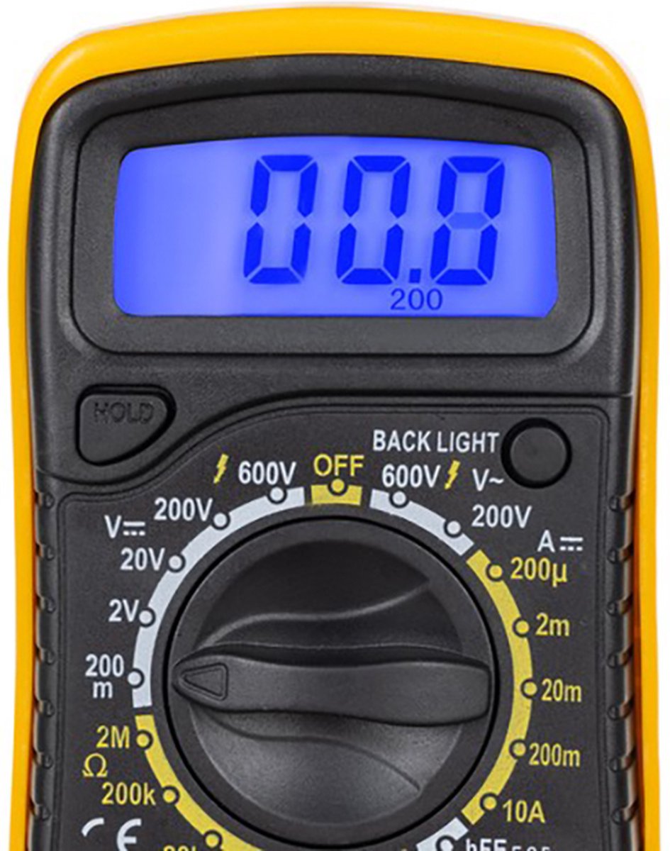 Bigstren - digitale multimeter - AC / DC - inclusief slangen - werkt op ...