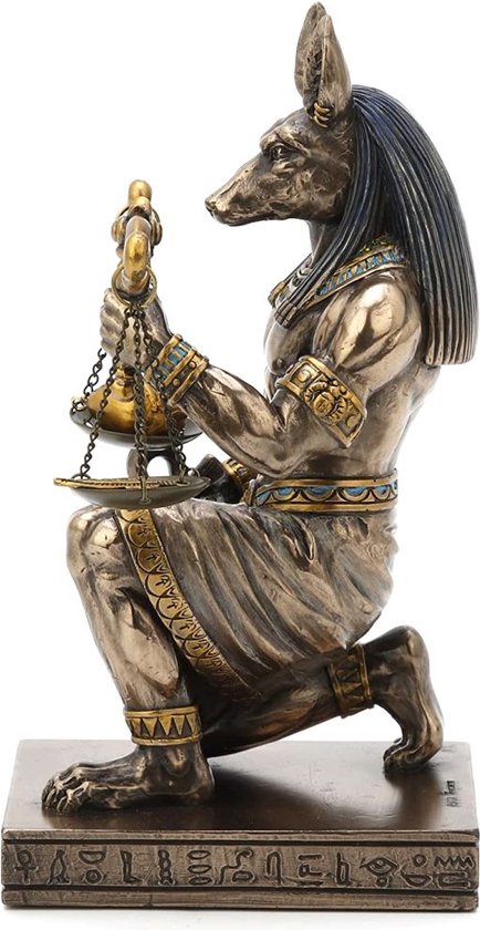 Veronese Design - Beeld/Figuur - Egyptische God Anubis Geknield met ...