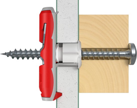 Fischer Duotec 10 hollewandplug incl Tornitrex schroef (2x) | bol.com