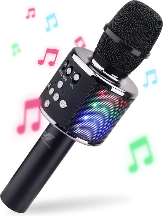 Vivid Green Karaoke microfoon met speaker - Inclusief opbergcase - Voor ...