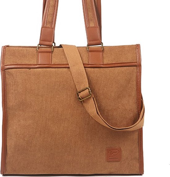 Camel schoudertas / shopper Leeds | bol.com