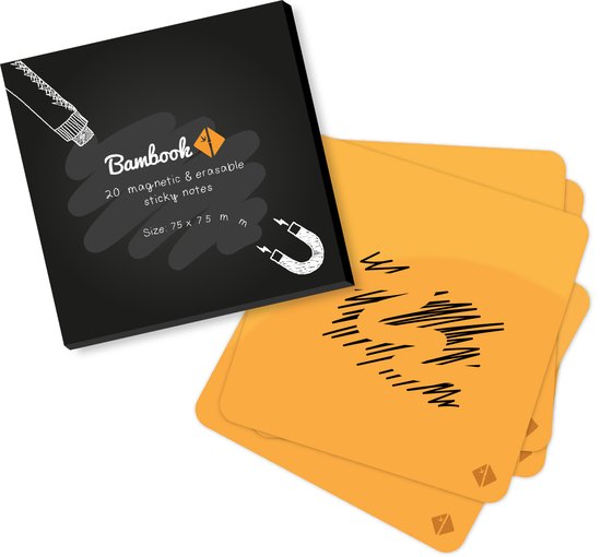 Bambook Sticky Notes - Oranje - 75x75mm (Vierkant) | bol.com