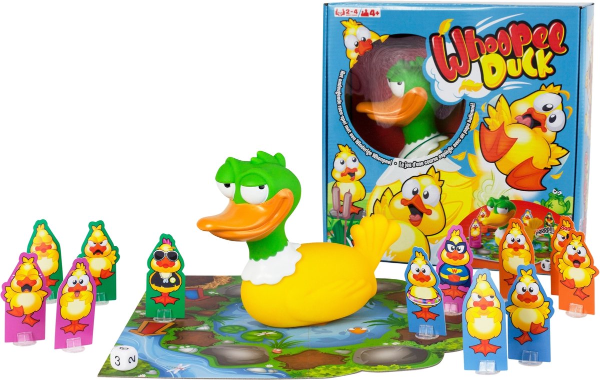 Whoopee Duck - Bordspel - Gezelschapsspel - Familiespel - 2 tot 4 spelers - Vanaf 4... | bol