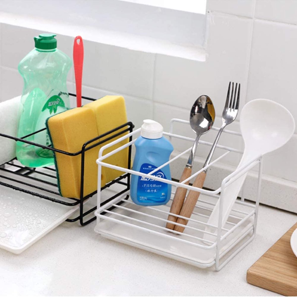 Keuken Spons Houder, Gootsteen Caddy, Gootsteen Organisator, Muur ...