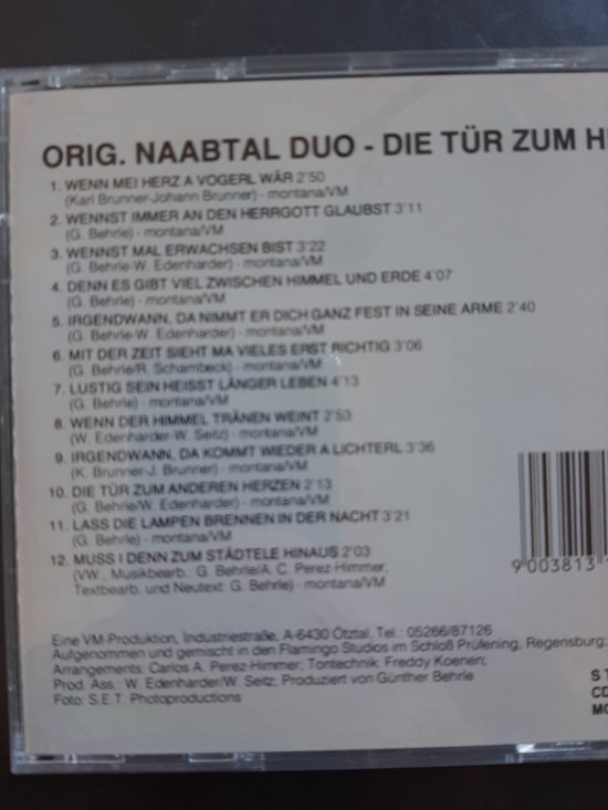 Original Naabtal Duo - Die Tur zum Herzen, Original Naabtal Duo ...