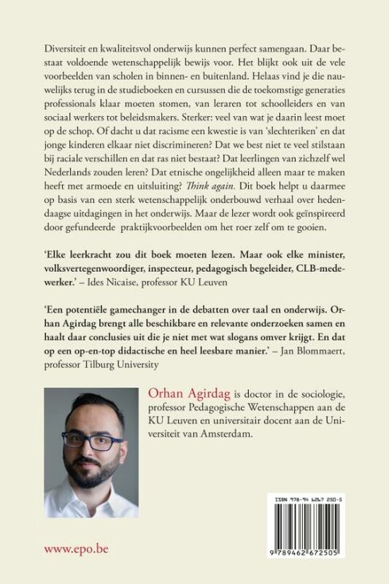 Onderwijs in een gekleurde samenleving, Orhan Agirdag | 9789462672505 ...