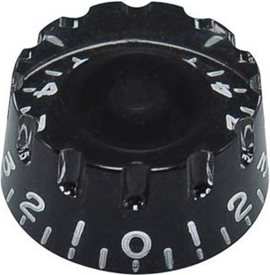 speed knob (notched edge), for inch type pot shaft, transparent black | bol