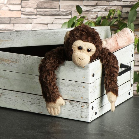 3x opbergdoos in houtlook - decoratief karton, kartonnen doos, doos ...