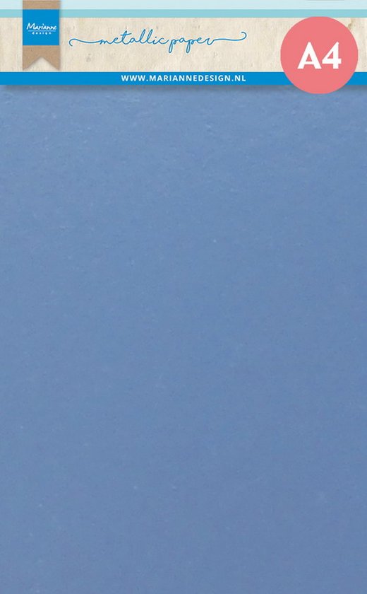 Metallic paper A4 - light blue | bol.com