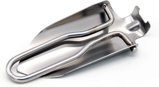 inet-trades Mini-schep schep van roestvrij staal, inklapbaar, met ...