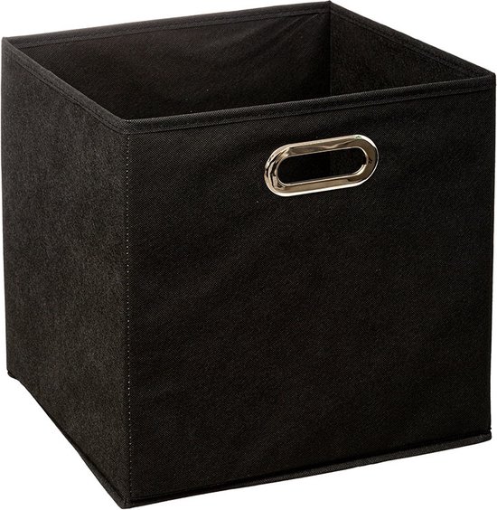 Five® Opvouwbare opbergbox zwart 31x31x31 cm - Zwart - Opvouwbaar | bol.com