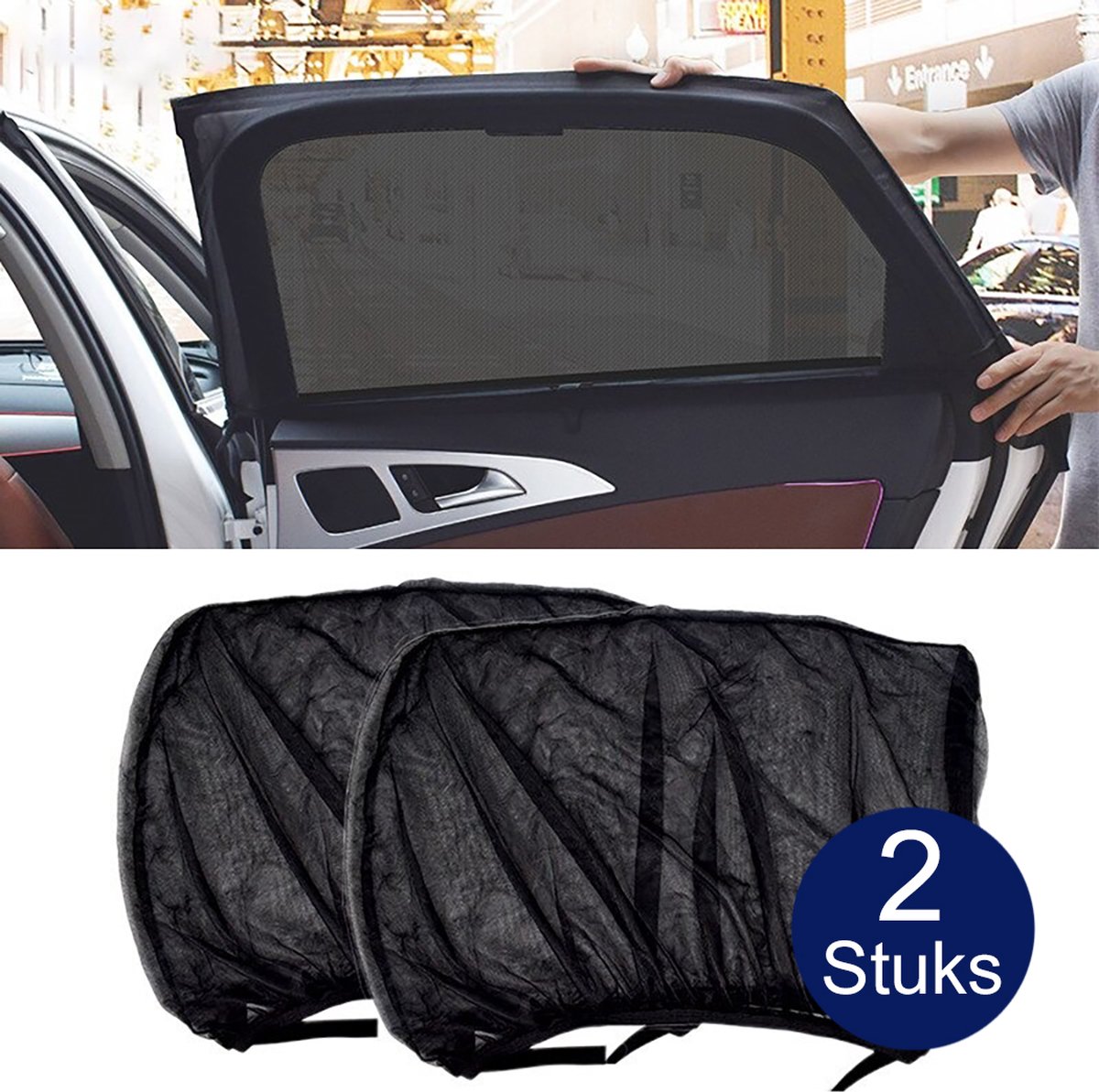 Zonnescherm Auto Baby Zijruit Achterkant - Zonwering Auto Met ...