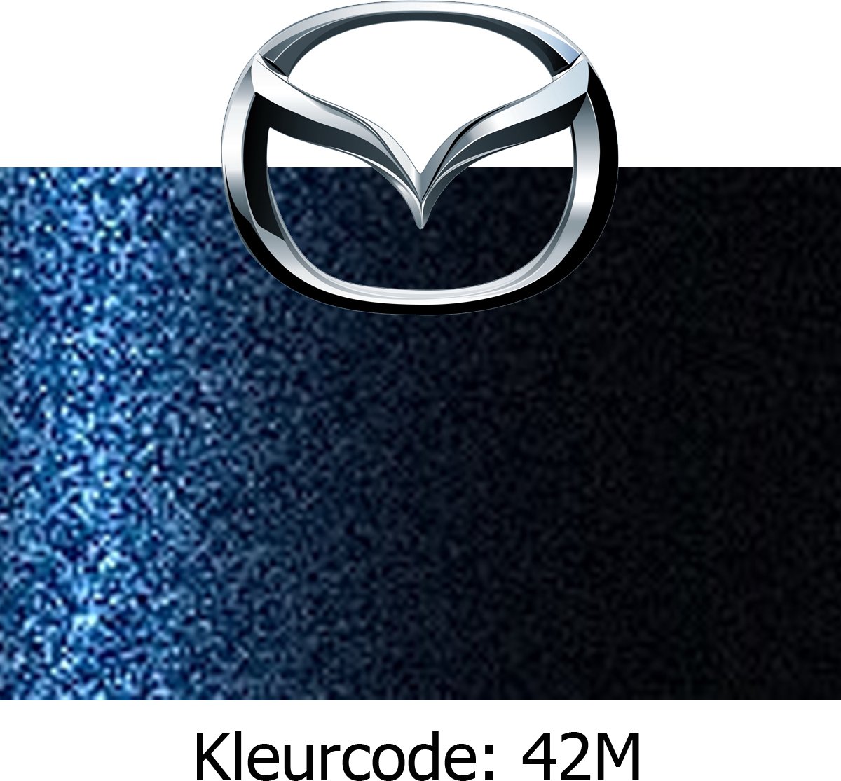 Lakstift Autolak MAZDA Kleurcode 42M - DEEP CRYSTAL BLUE-MET. - 12ml | bol