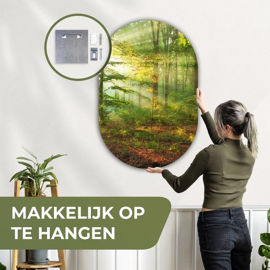 Muurovaal - Wandovaal - Kunststof Wanddecoratie - Ovalen Schilderij ...