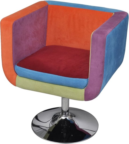 Prolenta Premium - Stoel met patchwork motief kubus stof | bol