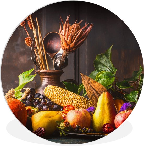 Wall Circle - Wall Circle Indoor - Légumes - Fruits - Rustique - Table ...