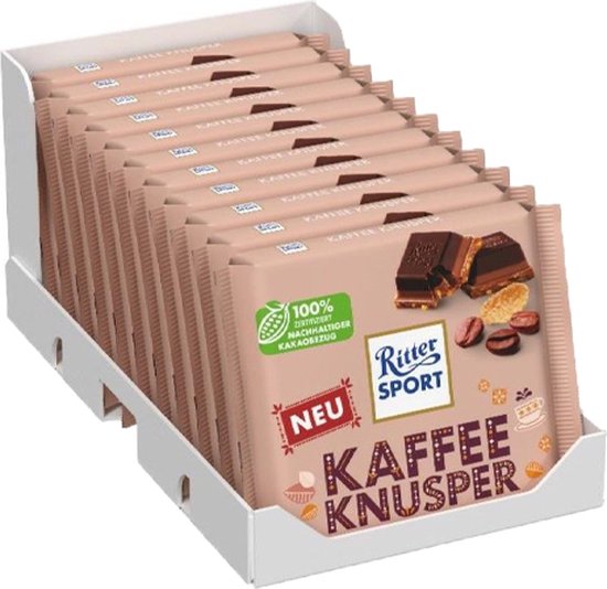 Ritter Sport - Kaffee Knusper - 12x 100g | bol.com
