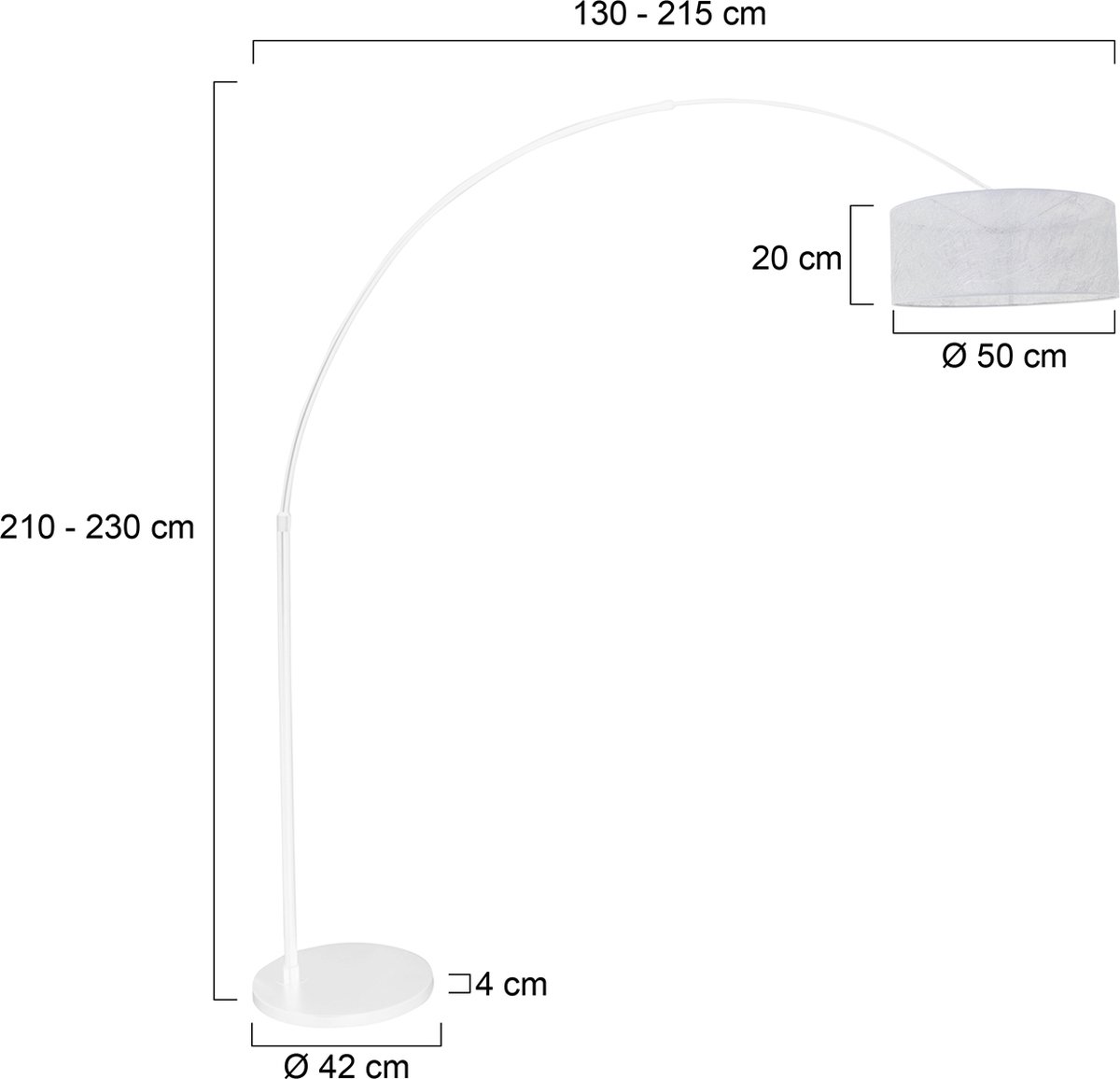 Vloerlamp - Bussandri Limited - Modern - Metaal - Modern - E27 - L ...