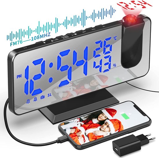 Digitale wekker – digitale alarm wekker – alarm clock – duurzaam | bol.com