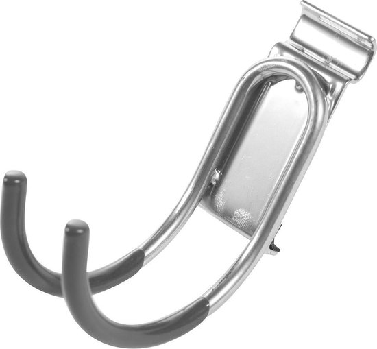 Compactor Dubbele Ophanghaak Gebogen Walltech 13,5 Cm Zilver | bol