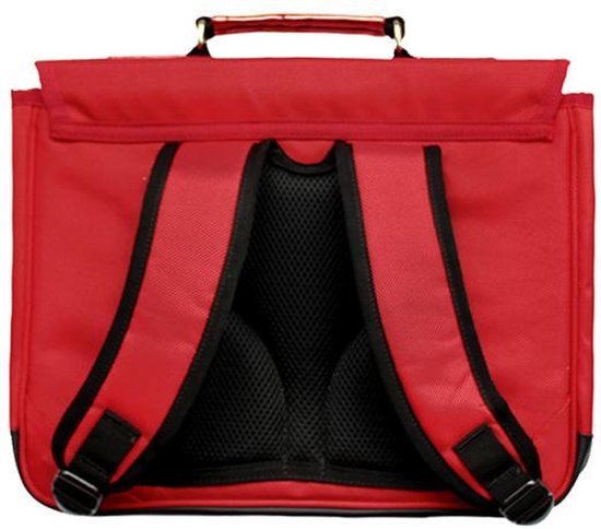 Caramel & Cie Boekentas Bliksem Rood Medium | bol.com