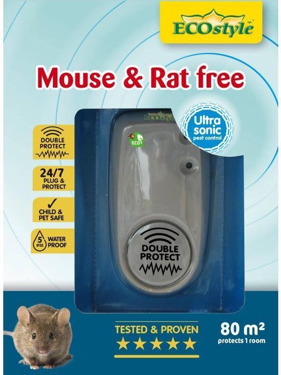 Ecostyle Mouse & Rat Free - Ongediertebestrijding - 80 m2 | bol