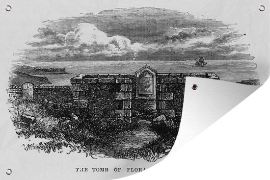Une illustration de la tombe de Flora MacDonald à Skye affiche de ...