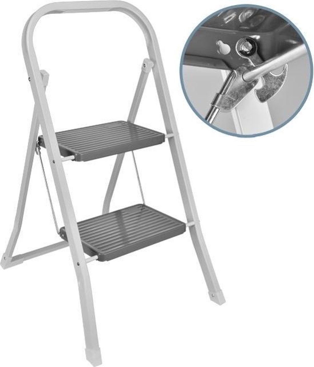 Inklapbaar huishoud trapje 2 treden | bol.com