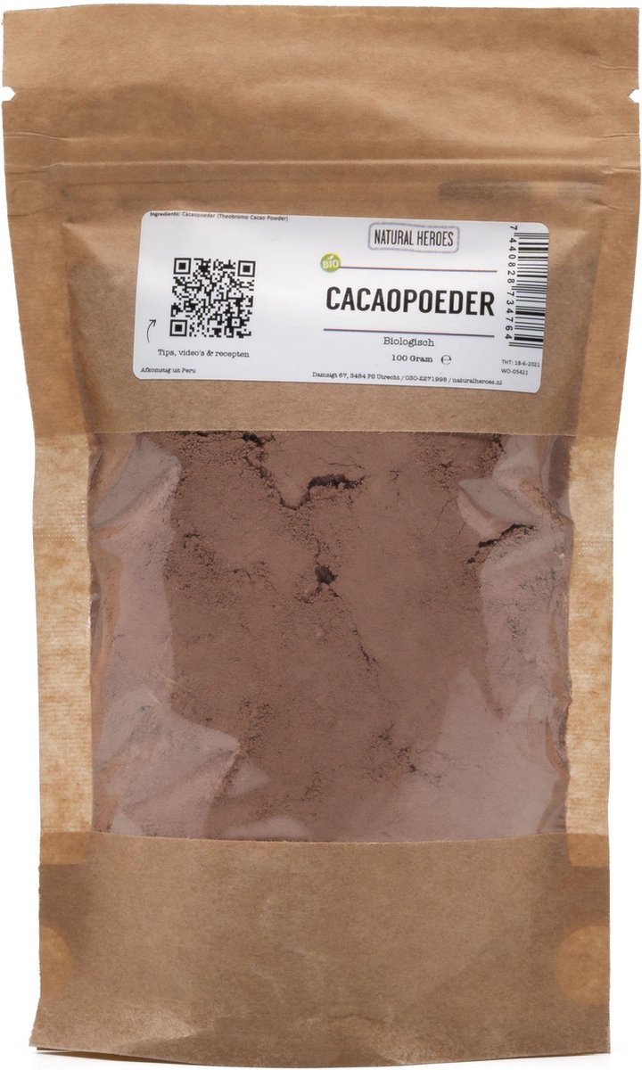 Cacao Poeder (Biologisch) 250 gram | bol.com