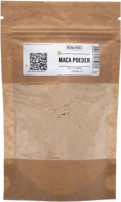 Maca Poeder (Geel) - Biologisch 100 gram | bol.com