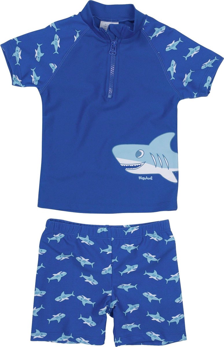 Playshoes UV-zwemsetje Kinderen Shark - Blauw - maat 134/140 | bol.com