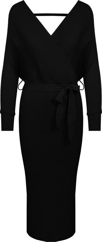 Overslag Stretch Dress Zwart | bol.com