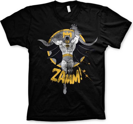 DC Comics Batman Heren Tshirt -S- Zamm! Zwart | bol