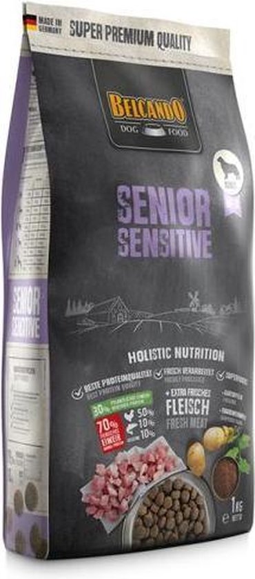 Belcando Senior Sensitive - Gevogelte & Aardappelen - 4 kg | bol