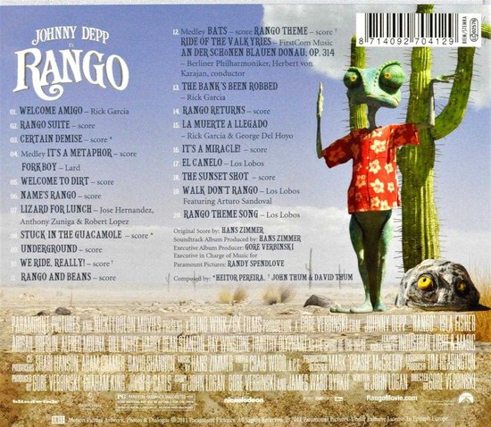 Rango - Music From The Motion Picture (CD), Rango | CD (album) | Muziek ...