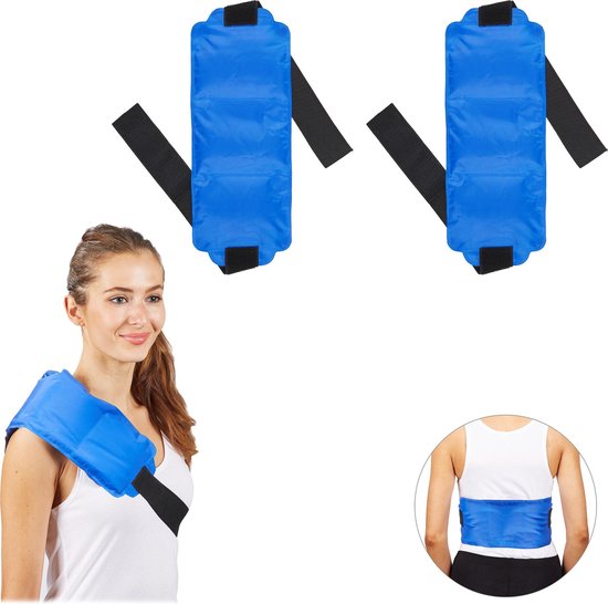 relaxdays 2x compresse froide chaude - grande - pour l'épaule ...