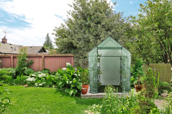 Kinzo Tuinkas - Plastic Kweekkas met 3 Verdiepingen - 143x73x195 CM | bol