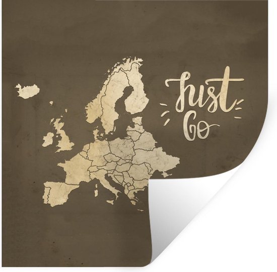 Muurstickers - Sticker Folie - Kaarten - Europa - Vintage - Quotes ...