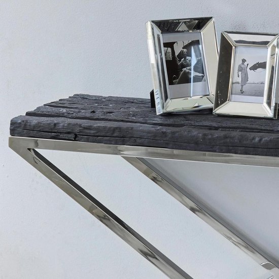 LOBERON Console Conor zilverkleurig/zwart | bol.com