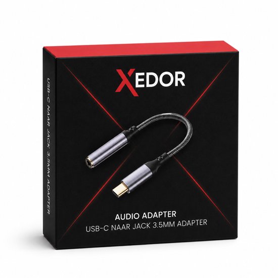 Xedor® Audio - USB-C naar AUX Adapter - USB-C naar 3.5mm Jack - DAC ...