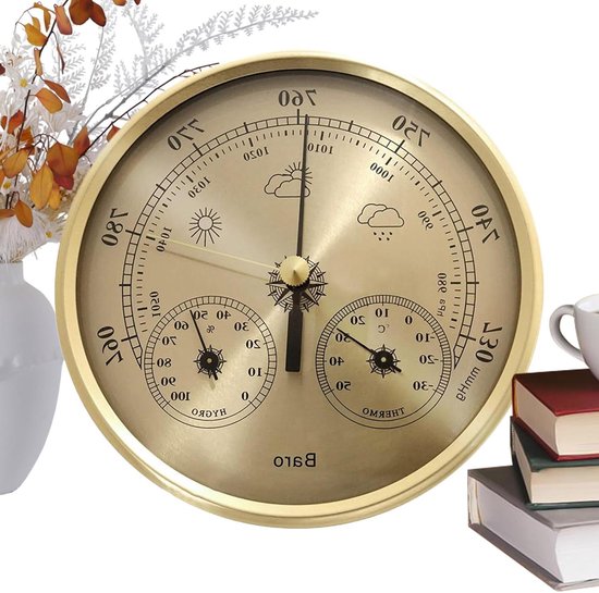 Weerstation Barometer - Luchtdrukmeter Vochtsensor - Buitenweer Bewaken ...