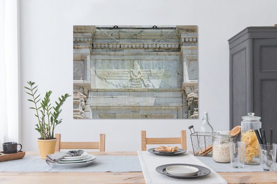 Canvas Schilderij Faravahar is een oud symbool van het Perzische Rijk ...