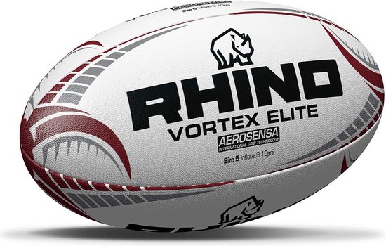 Rhino Vortex Elite Rugby Ball Wit 5 | bol