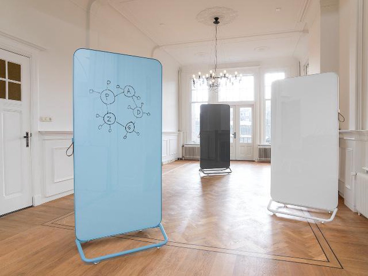 Smit Visual Chameleon Mobiel-Designbord whiteboard x blauw prikbord ...