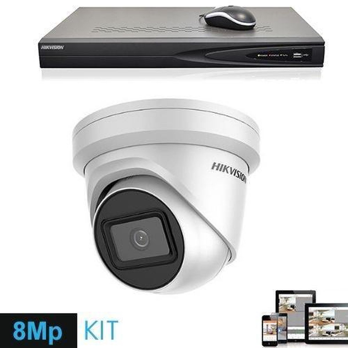 Hikvision. IP 1x EXIR Eyeball 8 megapixel, 4K, Ultra HD, camerabewaking ...