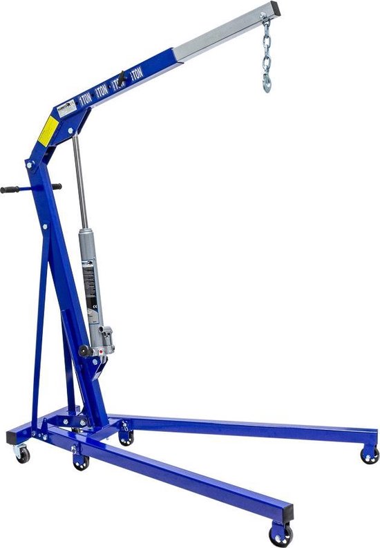 Werkplaatskraan opvouwbaar 1 ton - motortakel | bol