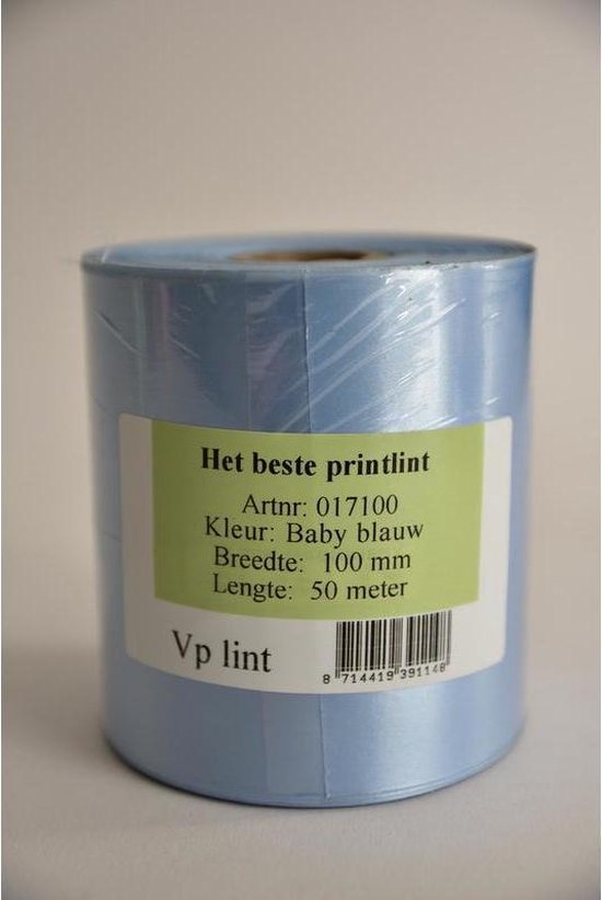 Geboorte - Vp Lint Baby Blauw 100mm X 50m | bol