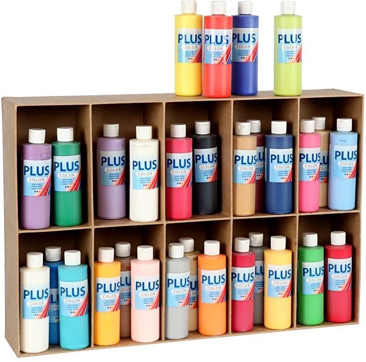 Plus Color acrylverf. diverse kleuren. 30x250 ml/ 1 doos | bol.com