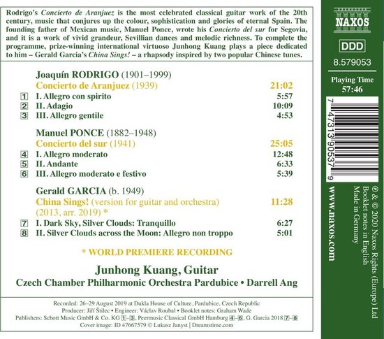 Junhong Kuang, Czech Chamber Philharmonic Orchestra, Darrell Ang ...
